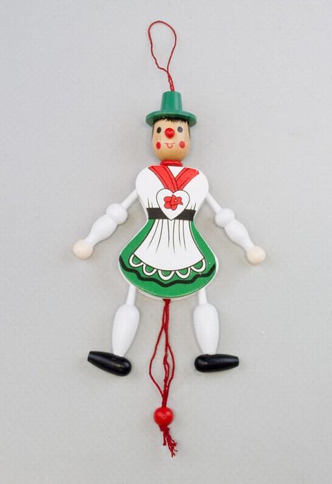 wooden pull string puppet